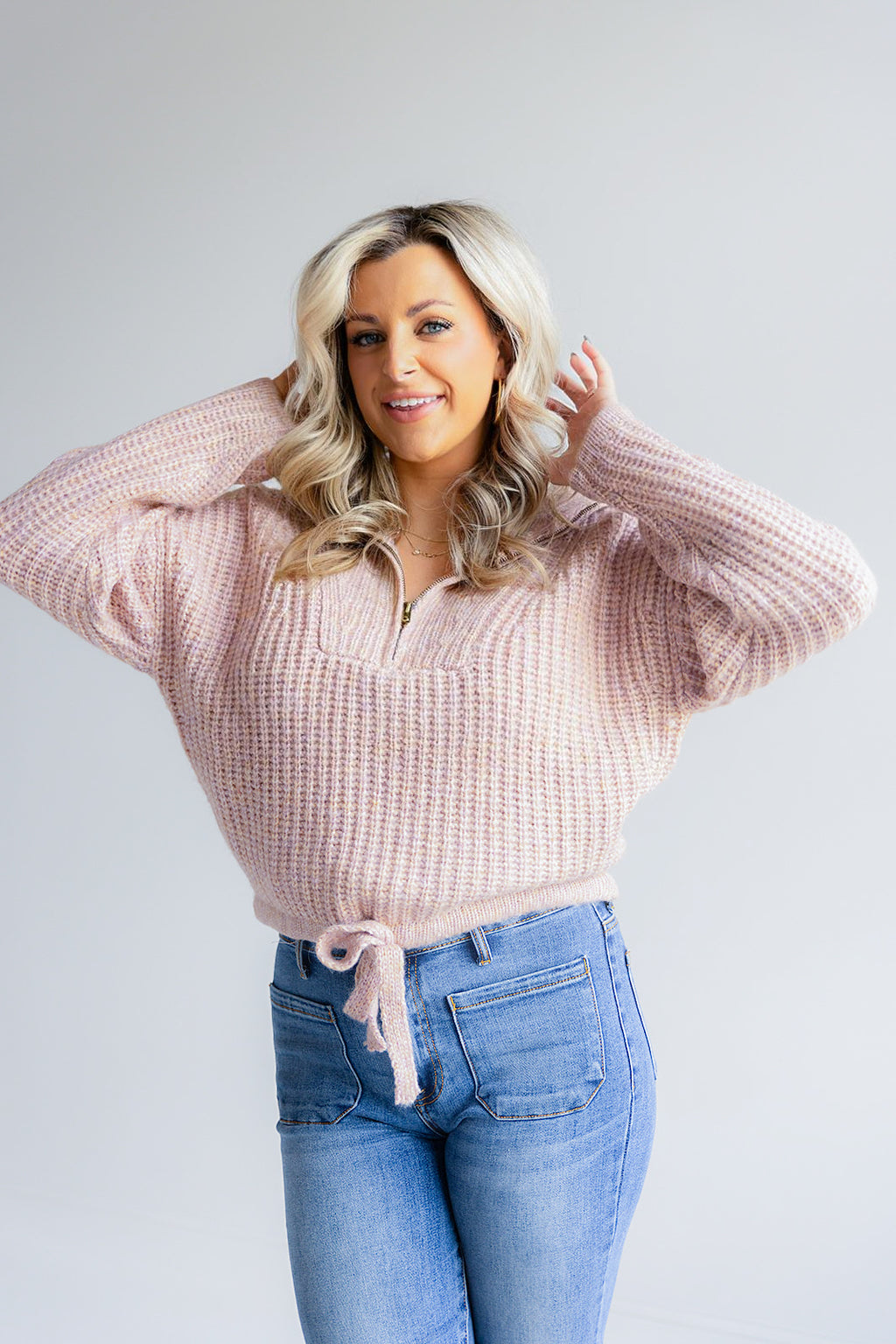 COZY QUARTER ZIP (CHAI) - Bishop & Young – Posh Boutique KY